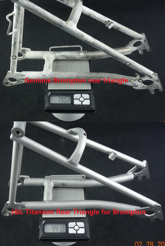 J&L Titanium Rear Triangle/Frame fit Brompton bike(Save 350g) | eBay