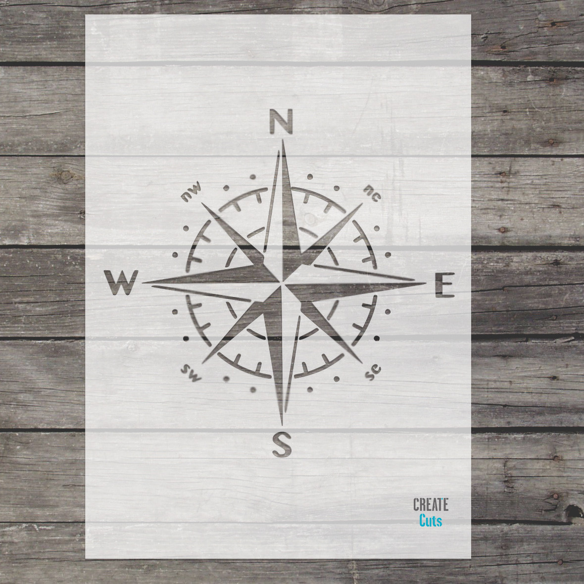 Nautical Compass Stencils