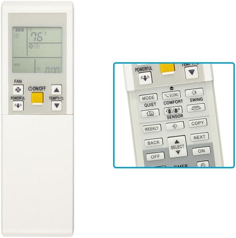 New ARC452A4 For Daikin Air Conditioner AC Remote Control ARC452A2 ...