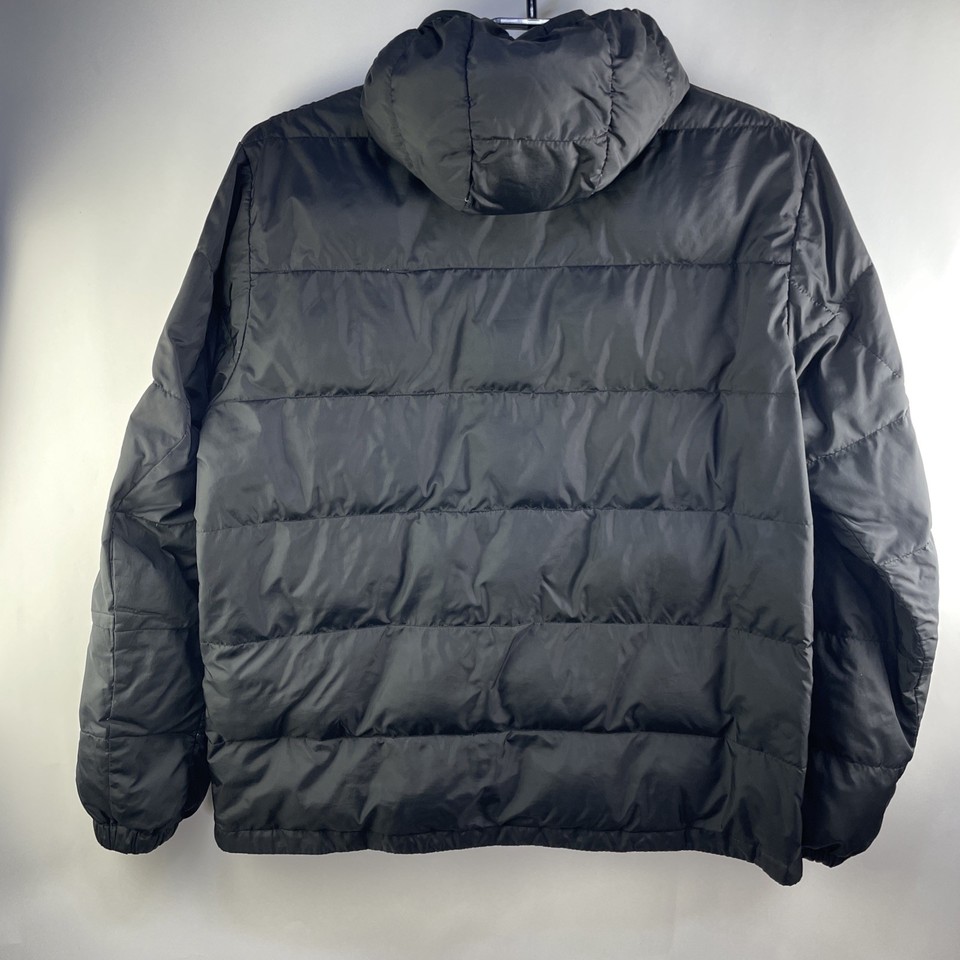 Eddie Bauer 650 Down Wide Channel Jacket Hooded Black Size XL Mens | eBay