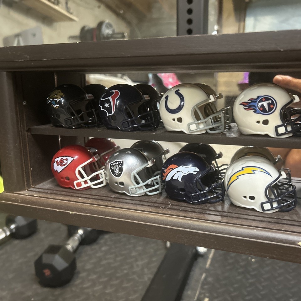 Riddell NFL Pocket Pro Mini Helmet Set, Full 32 Team Collection, AFC ...