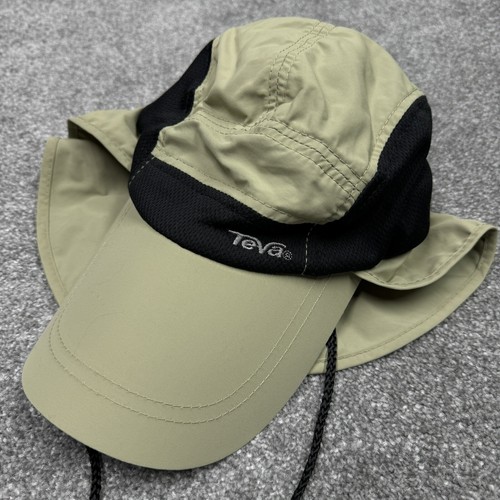 TEVA Hat Baseball Cap Fishing Sun Bug Cover Men Tan Brown Hike Outdoor ...