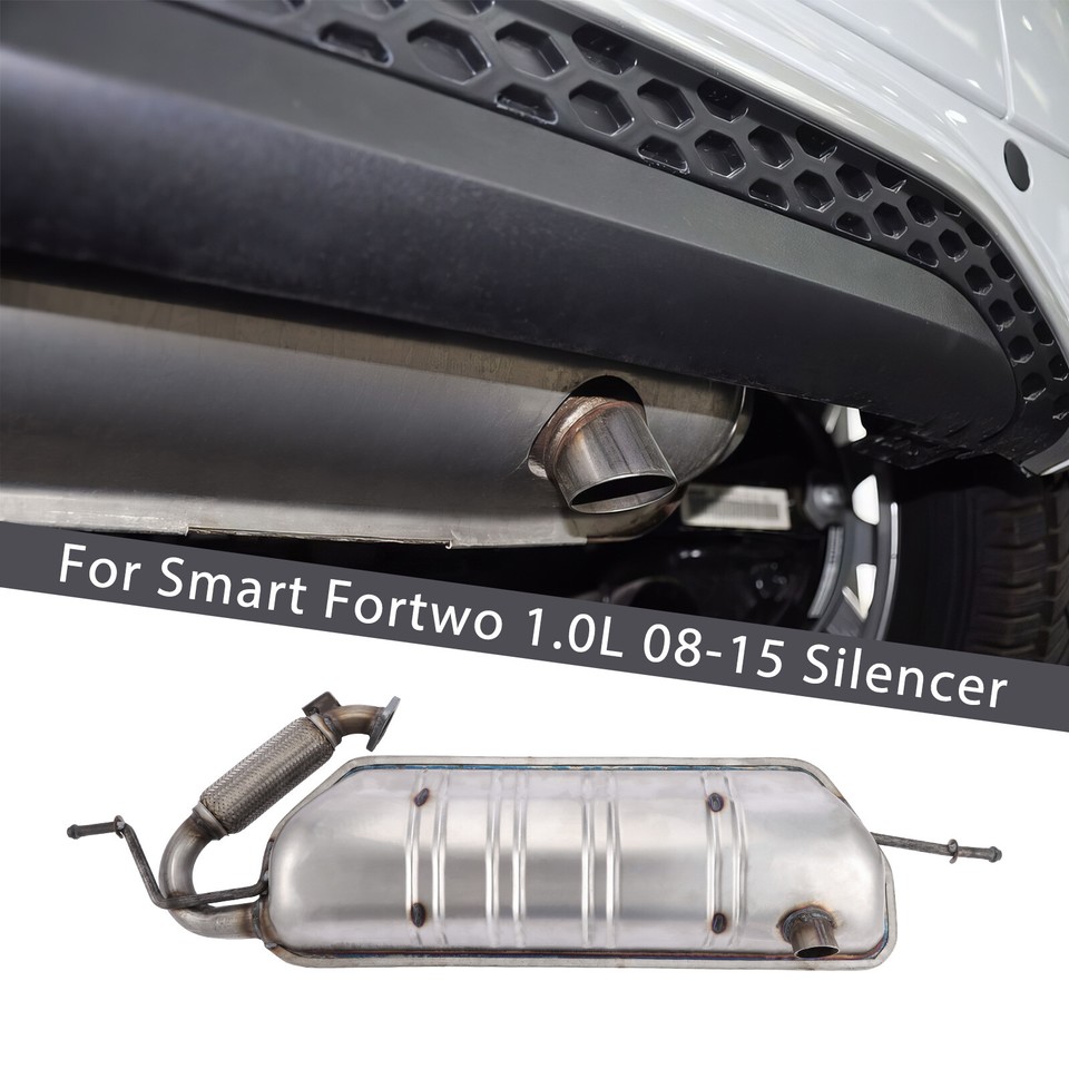 Rear Exhaust Muffler with Gaskets For Smart Fortwo 1.0L 2008-2012 2013 ...
