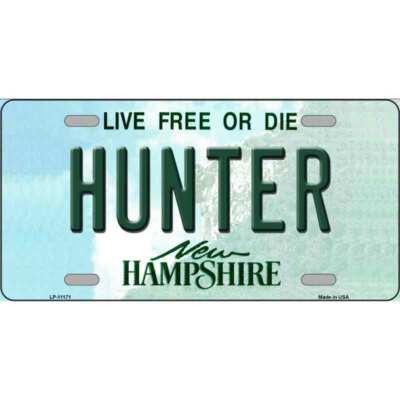 Hunter New Hampshire Novelty Metal Vanity License Plate Tag LP-11171 | eBay