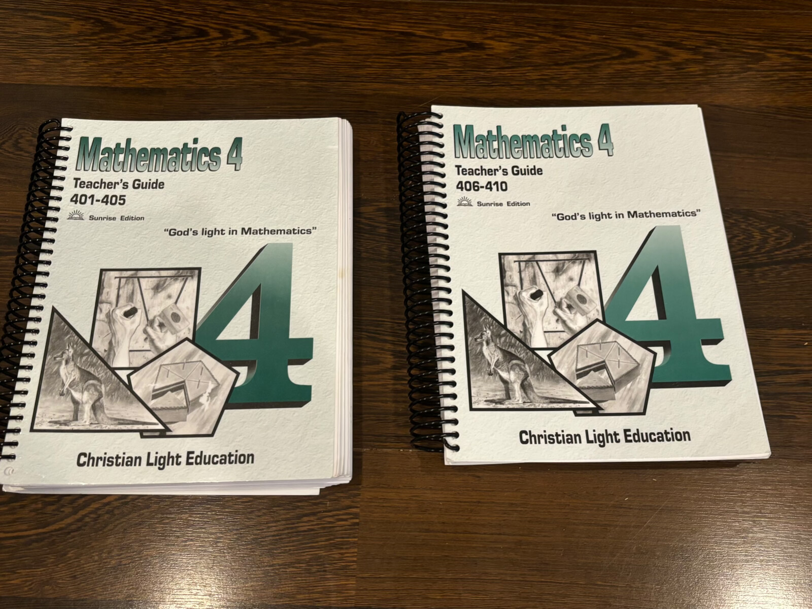 Christian Light Education Math 4 Teacher’s Guide 401-405 & 406-410 | eBay