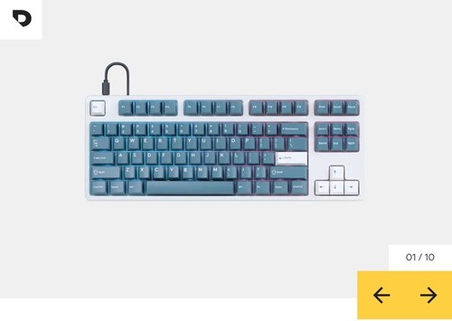 Drop paragon Series Snowboard RGB Mechanical Keyboard | eBay