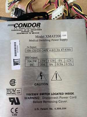 Condor Medical Switching Power Supply Model XMAT200 | eBay