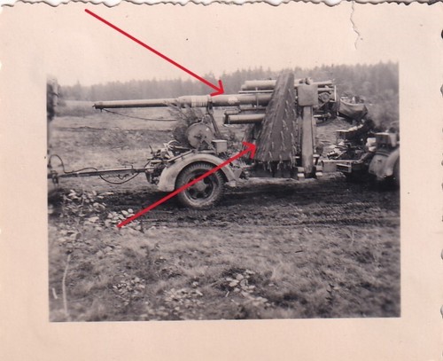ww2 photo Flak Pak gun camouflaged camouflage on the advance Poland ...