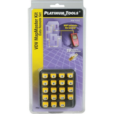 Platinum Tools T121C VDV MapMaster KitData Remote Set, Rj45, 19 Pc ...