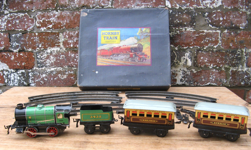 Hornby Meccano M1 Passenger Train Set Gauge 0 Clockwork | eBay UK