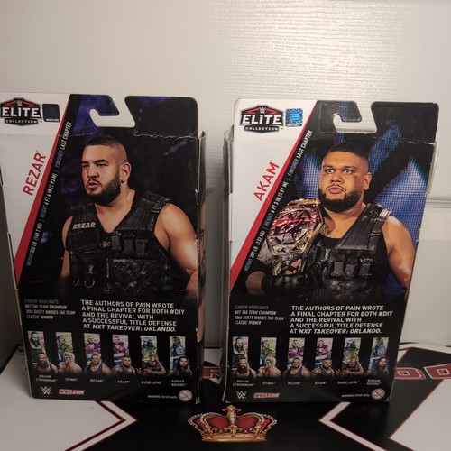 WWF WWE NXT Mattel AOP Akam Rezar Elite Wrestling Figure Series 62 ...