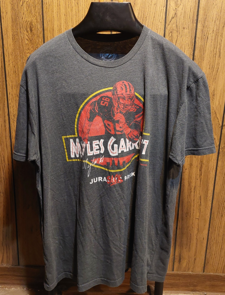Myles Garrett shirt XXL Jura"SACK" Park GV Art Design Cleveland Browns ...