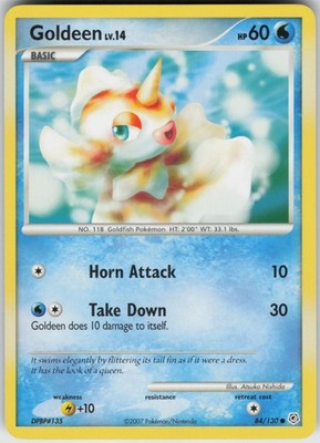 Pokemon TCG Goldeen 84/130 Diamond and Pearl Common card Normal | eBay