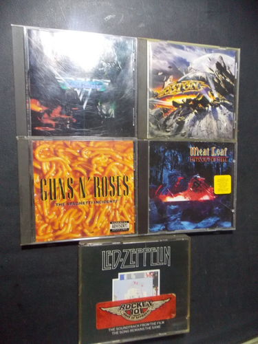 Lot of 6 Rock & Roll Music CDs: Led Zeppelin, Boston, Guns N Roses ...