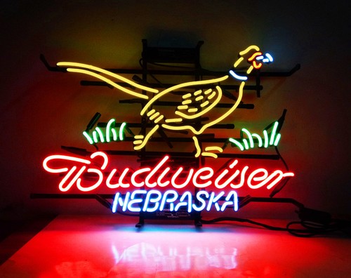 BVD Nebraska 24"x20" Neon Sign Light Tiki Bar Pub Wall Hanging Visual ...