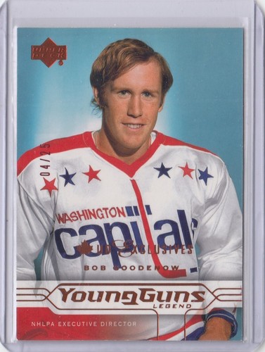 2004-05 Upper Deck Canadian Young Guns Exclusives #198 Bob Goodenow /25 ...