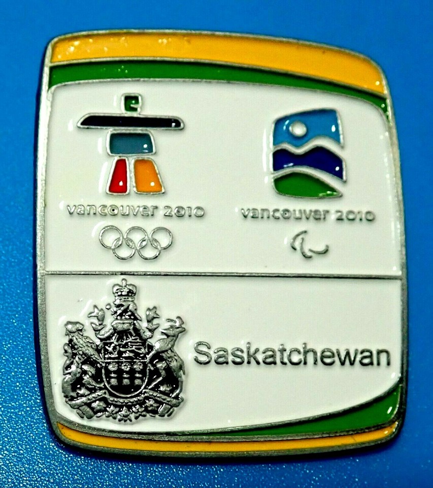 RARE SASKATCHEWAN 2010 VANCOUVER CANADA OLYMPIC GAMES PIN 2022 BEIJING ...