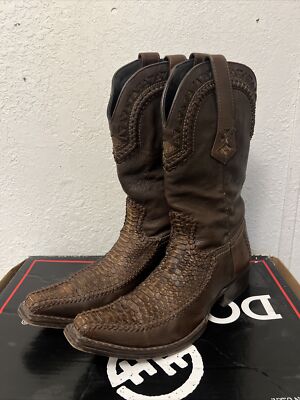 Python Cowboy Western Boots - Handmade Authentic Cuadra Boots Brown Us ...