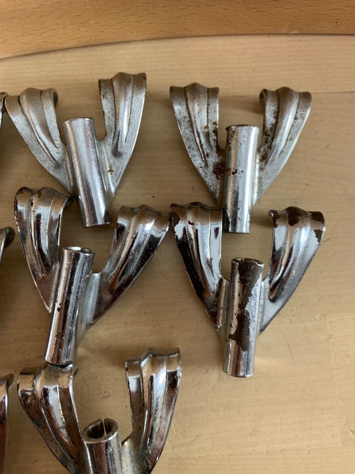 LUDWIG Lot of 10x Bass Snare Drum HOOP CLAW Collar Hook Parts Chrome ...