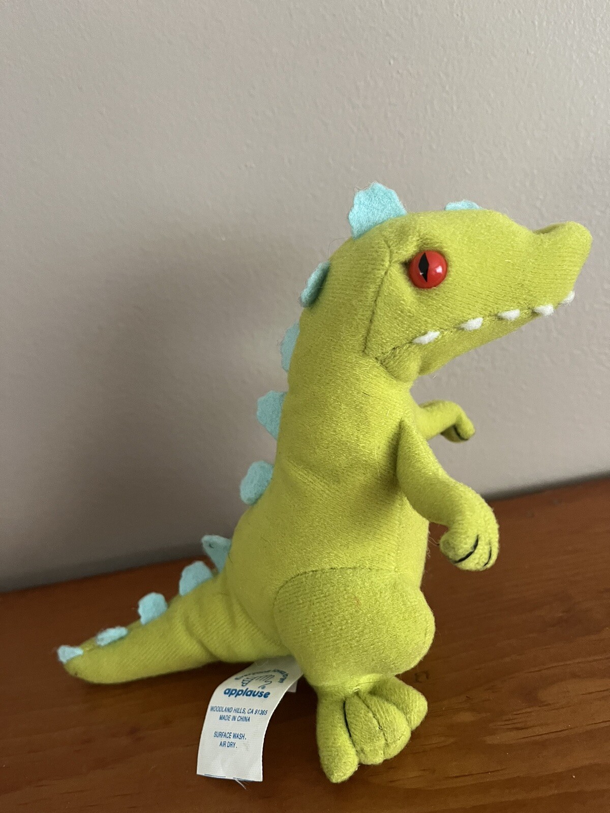 Vintage 1997 APPLAUSE 5" Plush Rugrats REPTAR the Dinosaur Stuffed ...