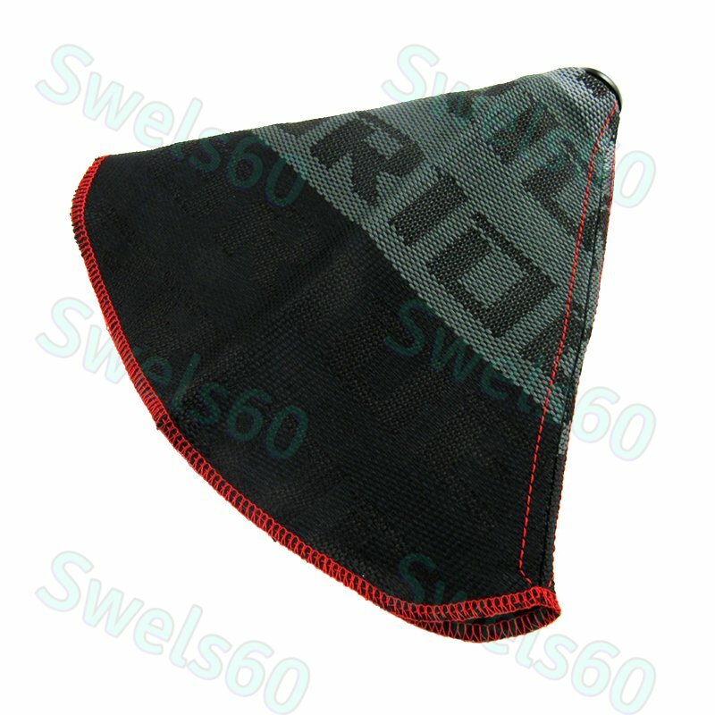 MT/AT Shift knob Shifter Boot Cover Red Stitches JDM Bride Racing Hyper ...