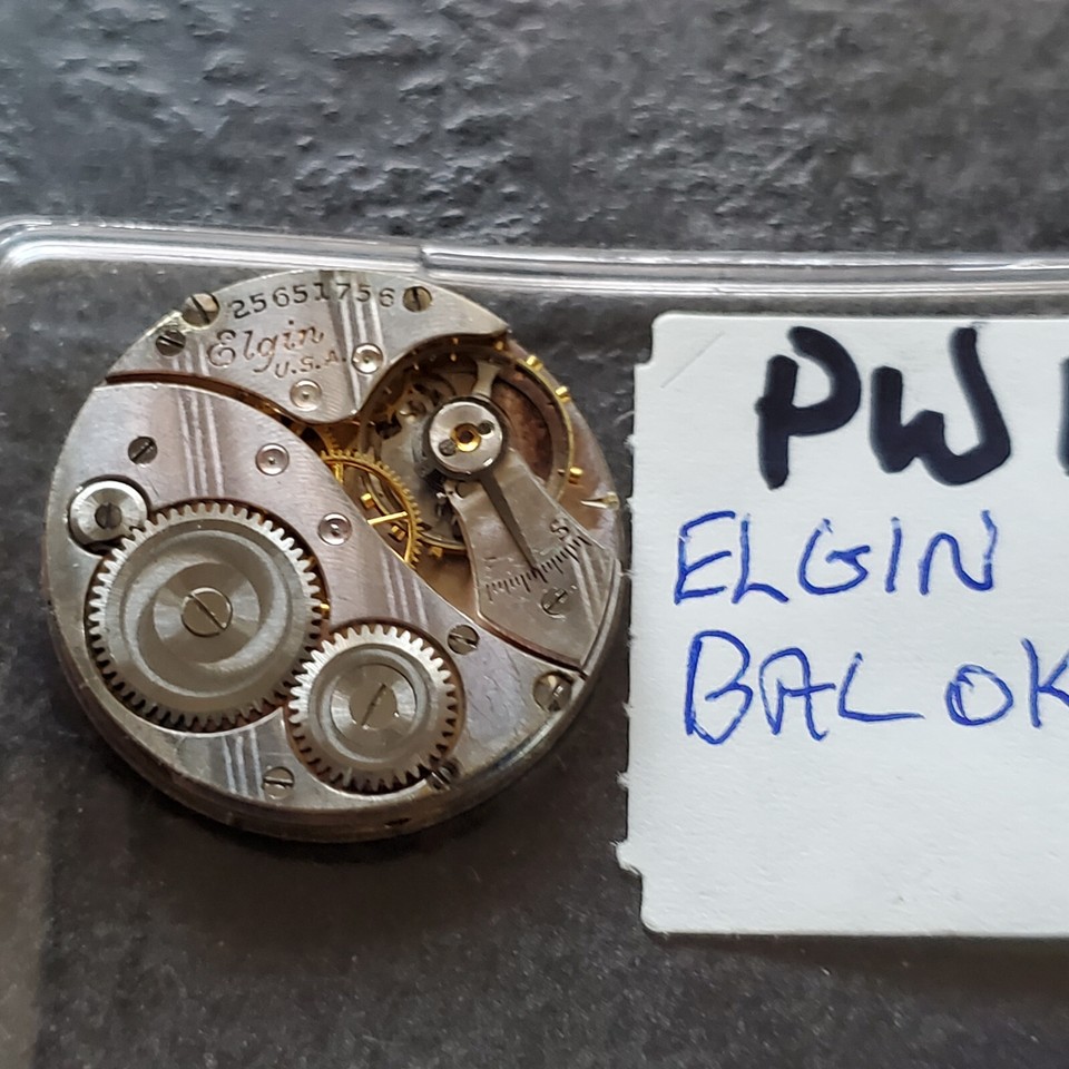ELGIN 6/o S POCKET WATCH MOVEMENT PW101 | eBay