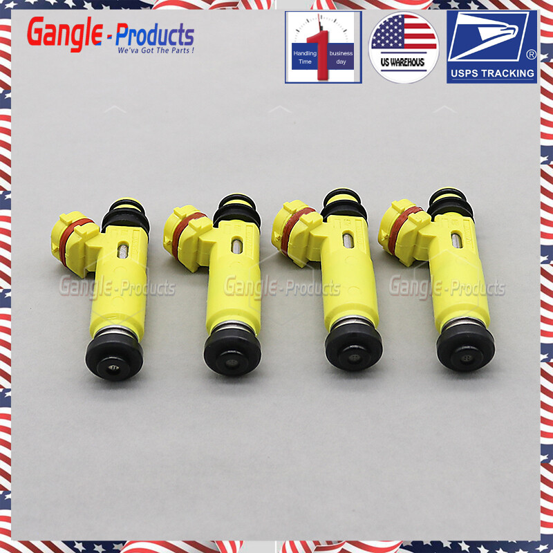 4PCS 195500-4450 Yellow Fuel Injectors Tested For Mazda MX-5 RX-8 | eBay