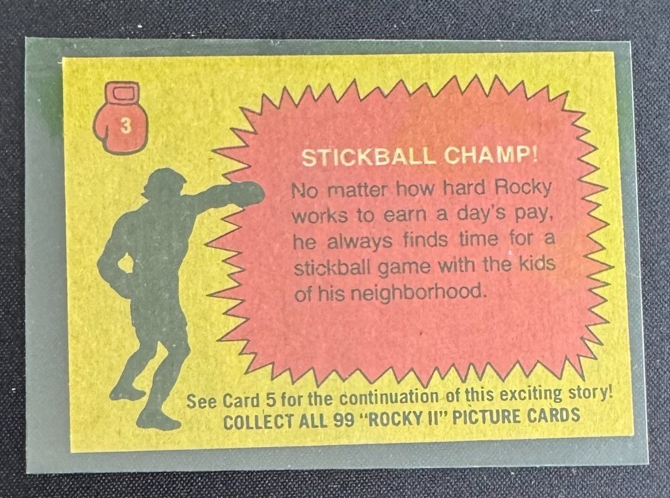 1979 Topps Rocky II Trading Cards U Pick Complete Your Set NM/MNT+ ...