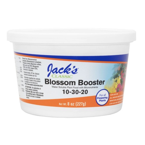 Jack's Classic 10-30-20 Blossom Booster Water-Soluble Fertilizer 8oz | eBay