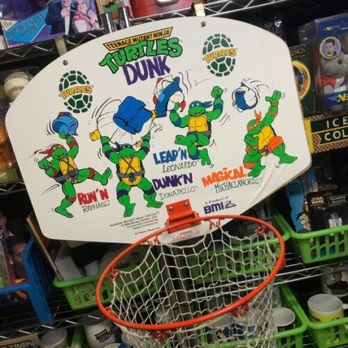 Rare ‘88 TMNT Ninja Turtles Dunk Indoor Large Basketball Hoop - Mirage ...