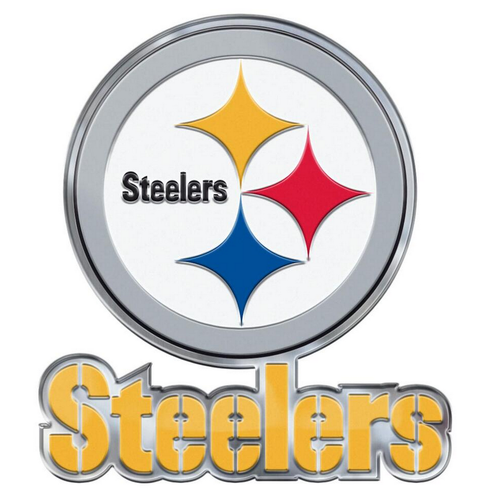 New NFL Pittsburgh Steelers Aluminum Color Car Truck Auto Emblem ...