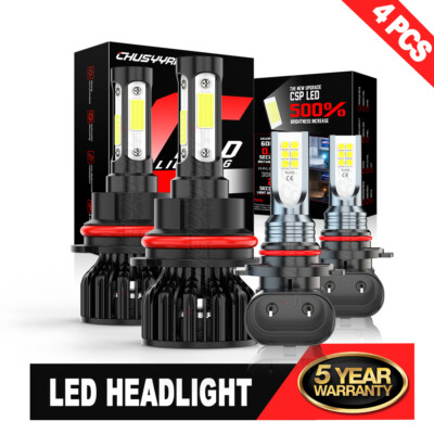 For Mazda B3000 B4000 2000-2008 LED Headlight High/Low Fog Light Bulbs ...