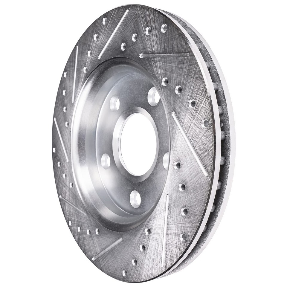 11.61" Front Drilled Brake Rotors for Mercedes-Benz 2003-09 E320 E350 ...