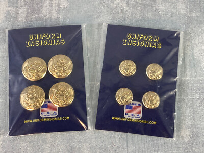 Army Dress Uniform Buttons Eagle Hopper With Toggles | eBay