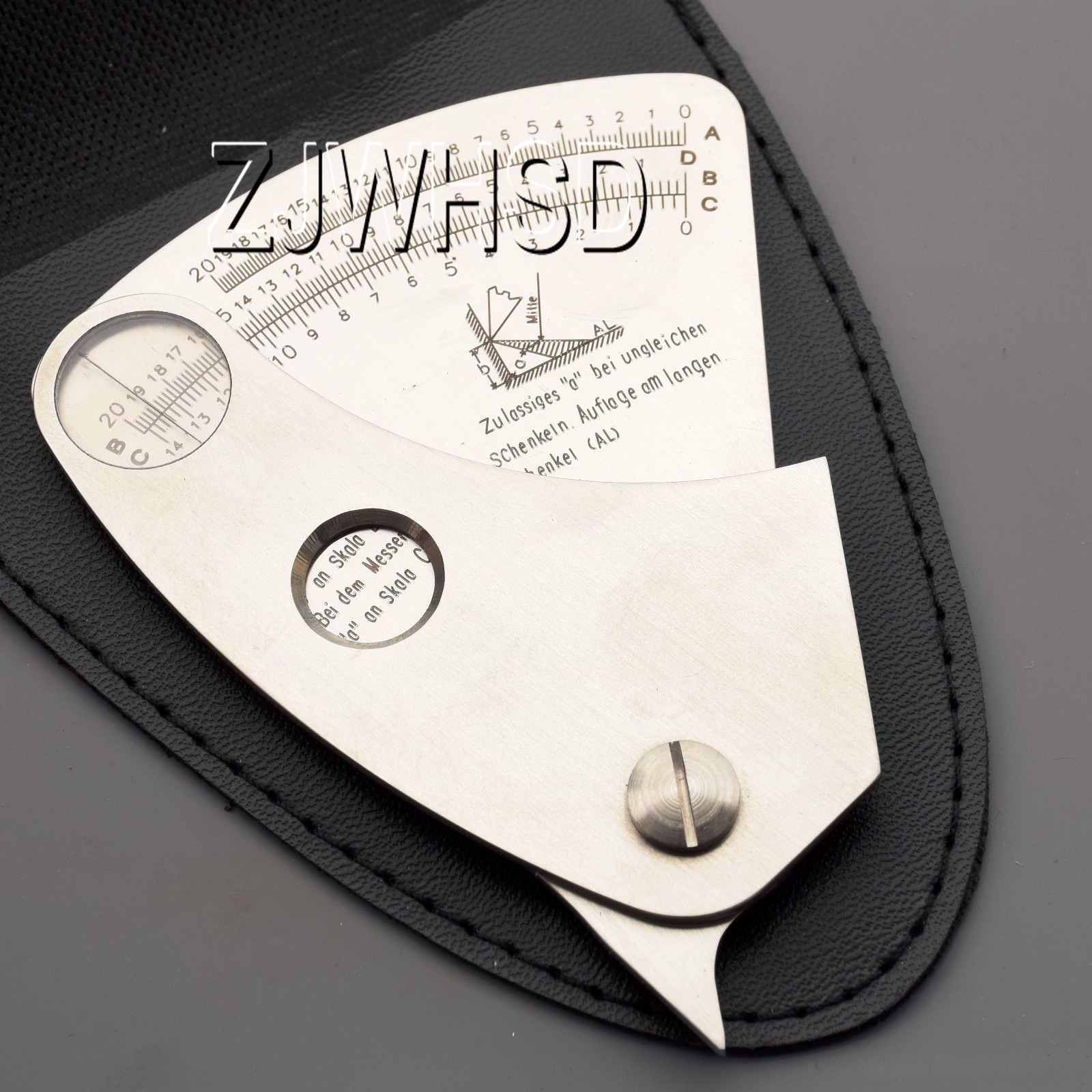 Welding Gauge Fan-shaped Sector Gage Ruler Weld Inspection Stainless ...