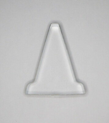 3.5" Traffic Cone Cookie Cutter Tin Plated Steel Construction Worker ...