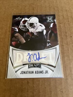 2021 Leaf Draft AUTO ROOKIE Jonathan Adams Jr #BA-JA2 Football Card (c8 ...
