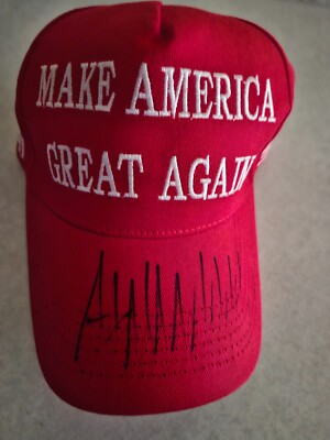 DONALD TRUMP PRESIDENT 45-47 SIGNED AUTOGRAPHED MAGA CAMPAIGN HAT TSA ...