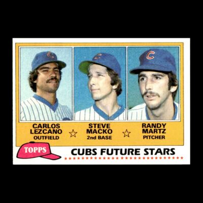 Cubs Future Stars - Carlos Lezcano/Steve Macko/Randy Martz 1981 Topps ...