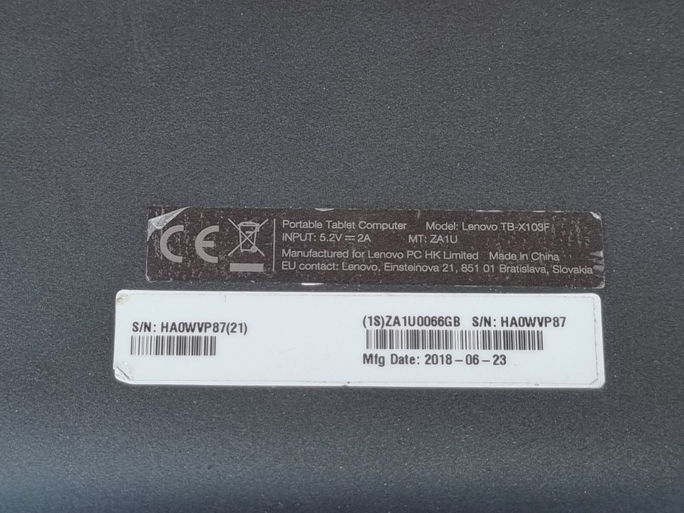 Lenovo TB-X103F ZA1U tablet. Lenovo 10.1” inch TB-X103F with 16 GB ...