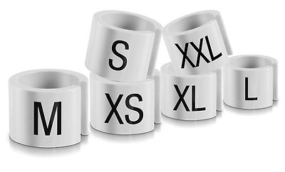 Hanger Sizer Garment Markers "XXS-5XL"Plastic Size Marker Tags Choose ...