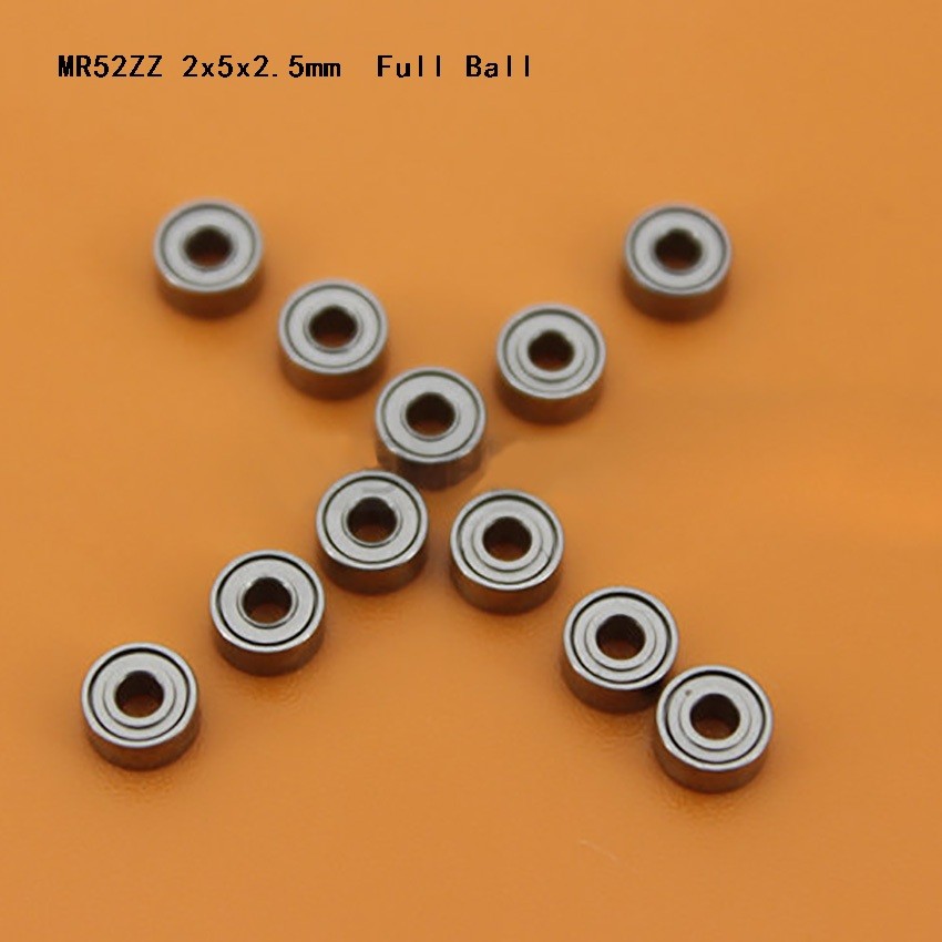 MR52ZZ 2x5x2.5mm Double Shielded Miniature Deep Groove Ball Bearing ...