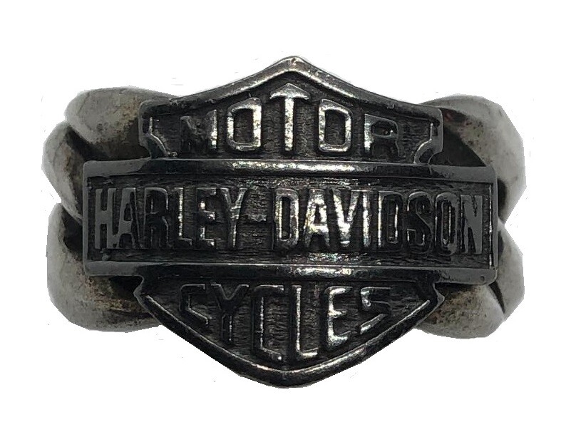 Men's Harley Davidson Motorcycle® Chain Link Logo Ring 79 | eBay