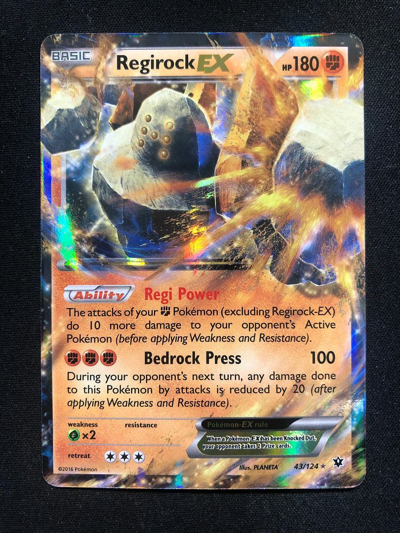Regirock Ex Card