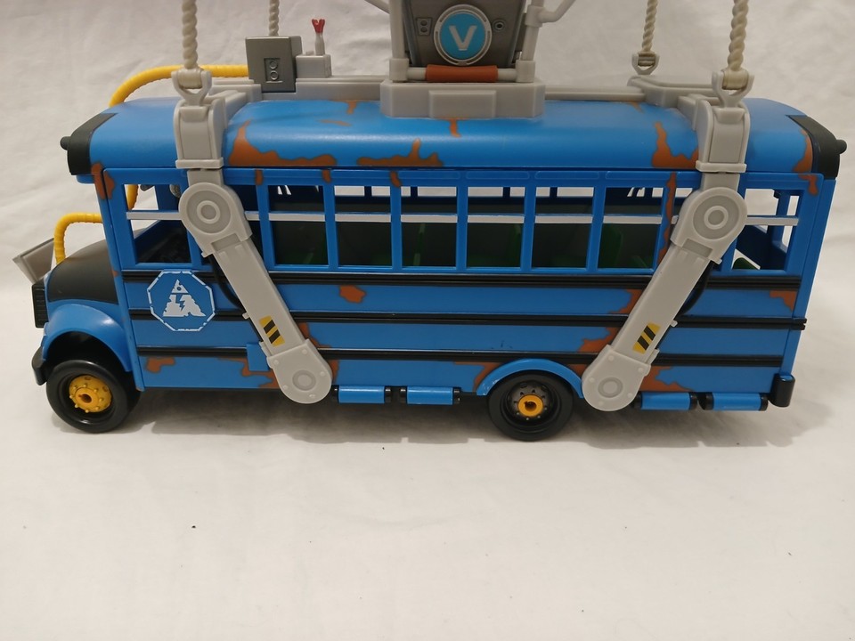 Fortnite Blue Battle Bus Deluxe With Lights And Sounds Inflatable ...