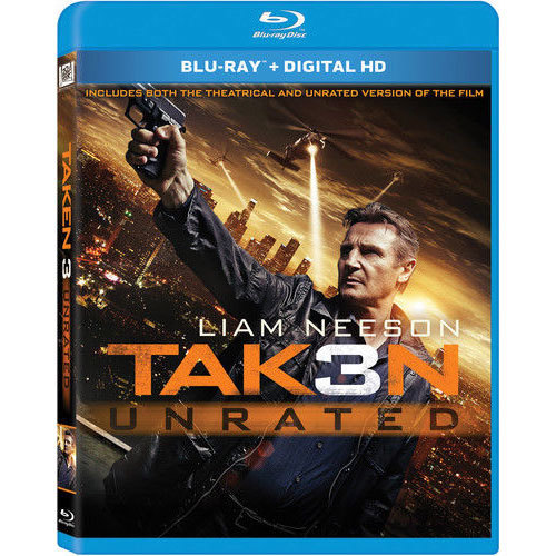 NEW Taken part 3 BLU RAY DISC MOVIE Liam Neeson, Forest Whitaker, Famke ...
