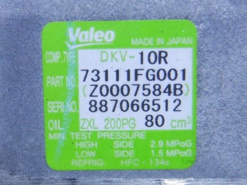 GENUINE SUBARU IMPREZA/ FORESTER 2008 on AC AIR CON COMPRESSOR ...