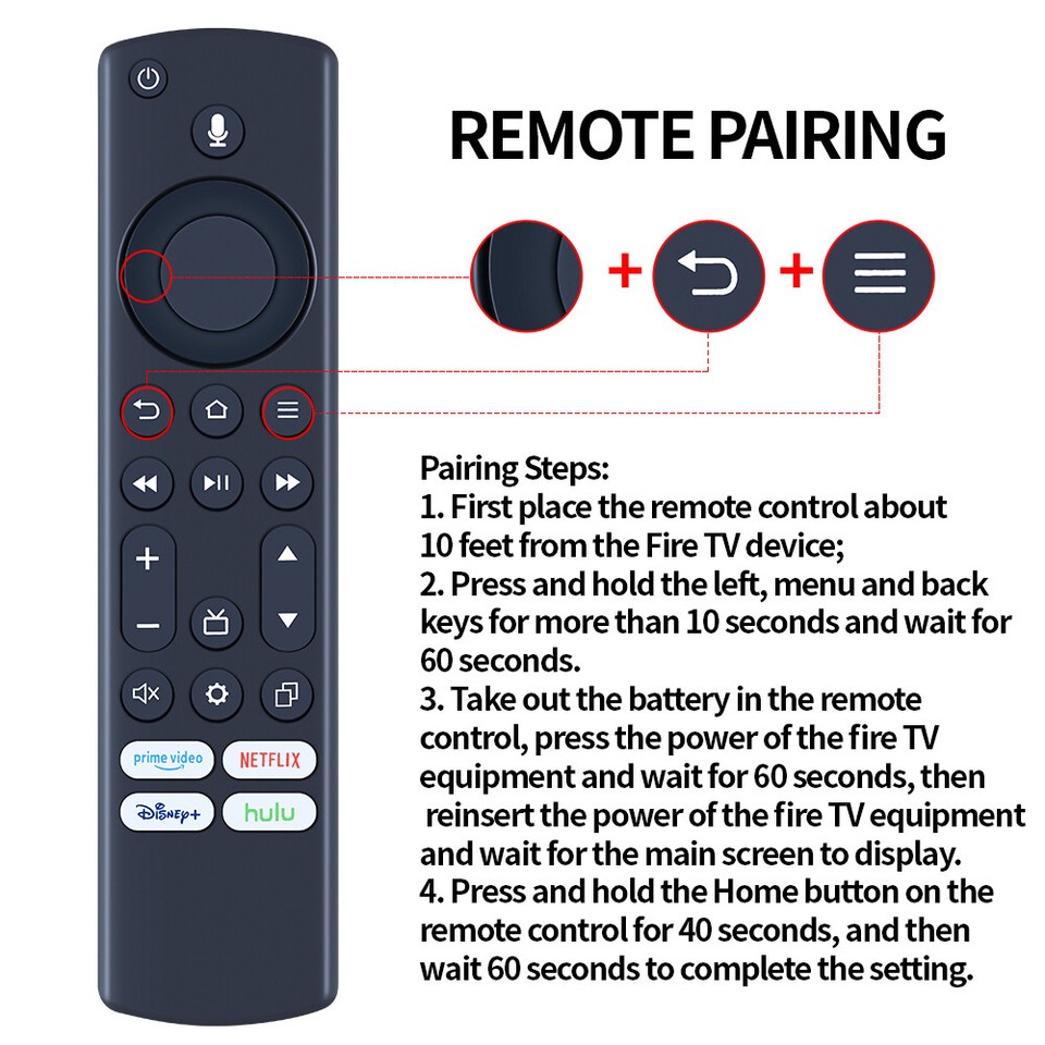 New NS-RCFNA-21 Voice Remote Control For Insignia Toshiba Fire TV NS ...
