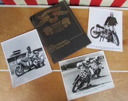 Vintage Motorcycle Memorabilia Huge Racing Lot AMA Bart Markel HD 40 ...