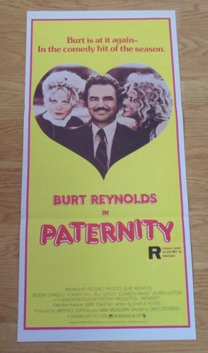 PATERNITY ORIGINAL 1981 CINEMA DAYBILL MOVIE FILM POSTER Burt Reynolds ...